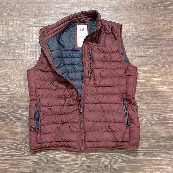 GAP | Jackets & Coats | Medium Mens Maroon Vest Cold Control 5 Original ...